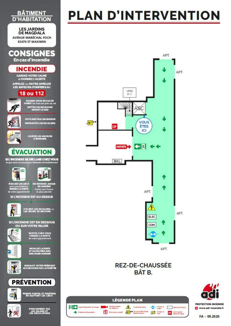 Plans & Signalétique Incendie : Protection incendie | ADI Incendie
